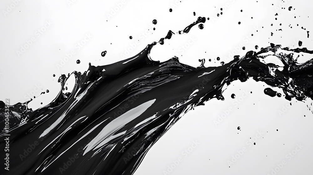 This black and white splash pattern background gives a sense of power ...