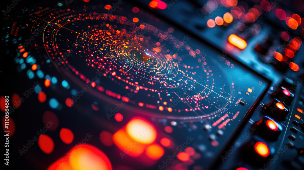 Photo & Art Print A close-up of a radar screen displaying various ...