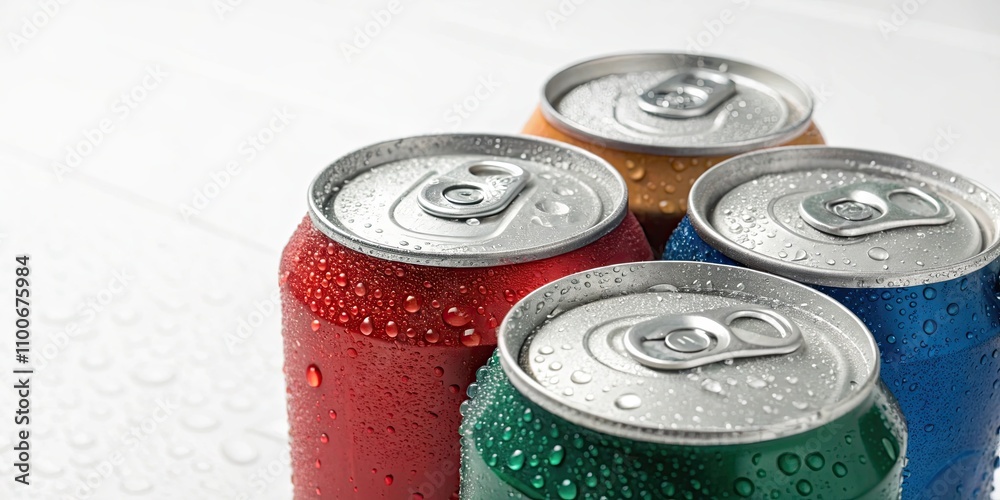 render of soda cans on a white background , soda, cans, beverage, drink ...