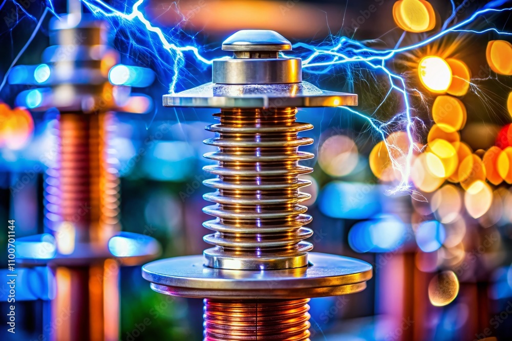 Macro Photography of a Lightning Rod: Symbolizing Electrical ...