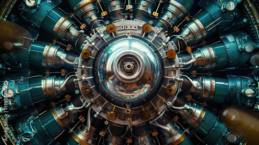 Radial Engine: A circular-cylinder engine design that delivers high ...