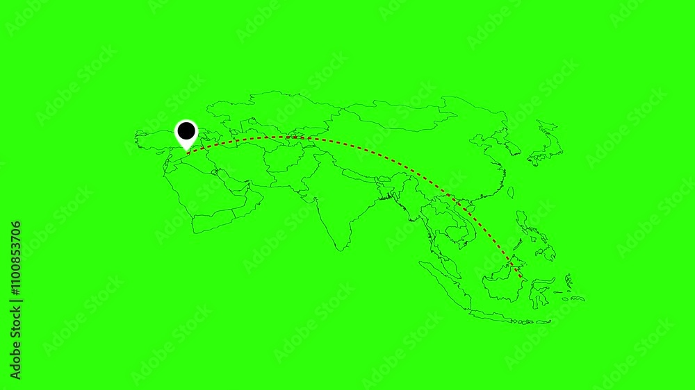 Colorful location icon on world map different information.World map ...