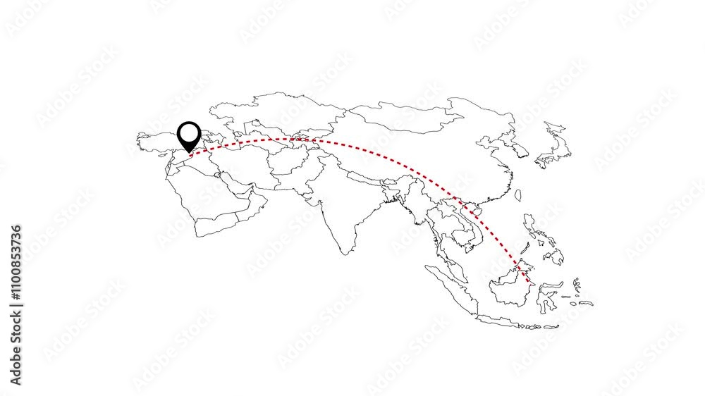 Colorful location icon on world map different information.World map ...