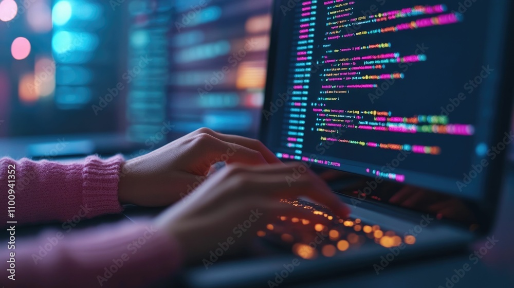 Female Software Developer Prototyping and Designing Interactive App ...