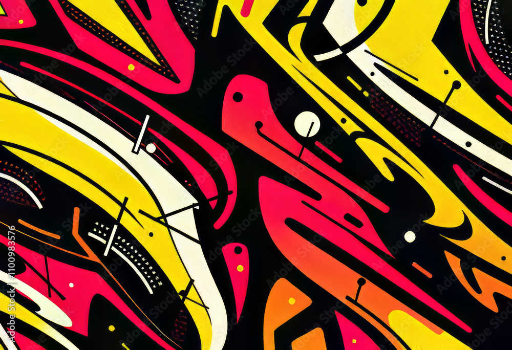 graffiti digital patterns patterns that resemble digital designs, vecteur, art, illustration ...