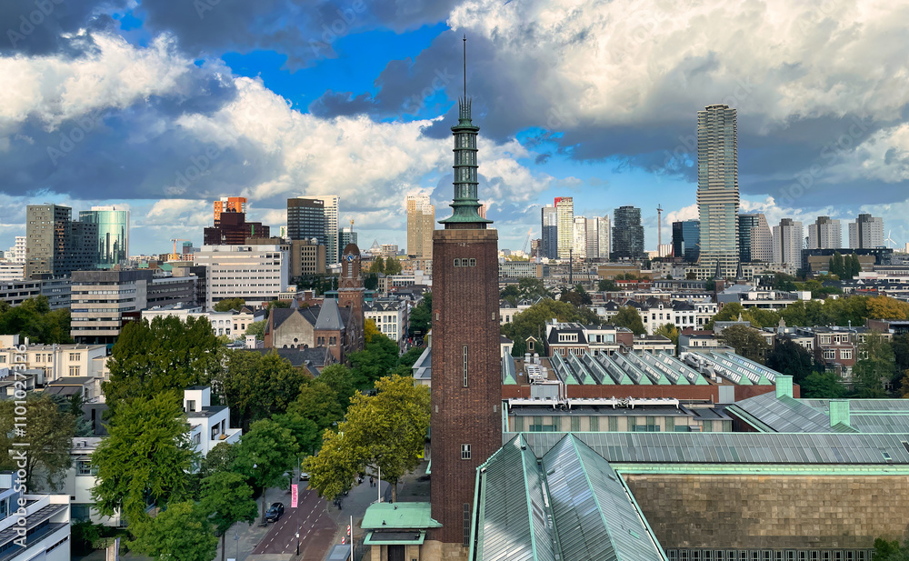 Rotterdam, netherlands - 01 October 2022: an overview view of the ...