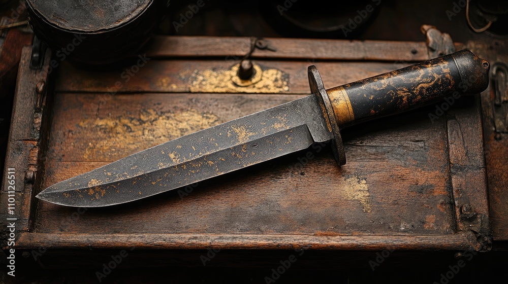 Civil War saber displayed on a rustic wooden surface highlighting ...