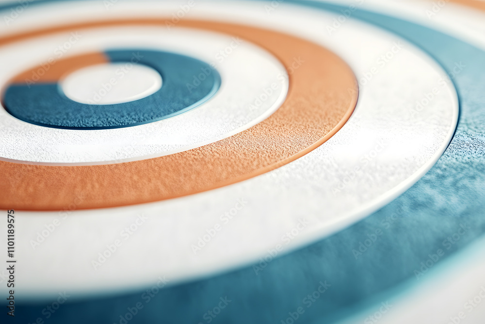 Abstract radial shapes create visually striking target design with ...