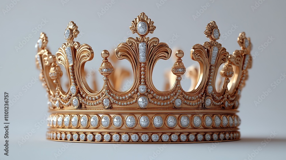 isolated on white this detailed model of the king s royal crown is ...