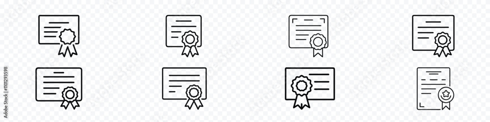 Certificate badge icon. certificate icon symbol sign, Diploma ...