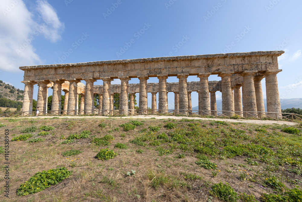 The Temple or Great Temple of Segesta, in the municipal territory of ...