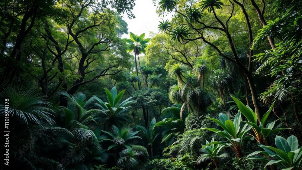 Lush subtropical forest in Lezama Park, Buenos Aires, Argentina ...