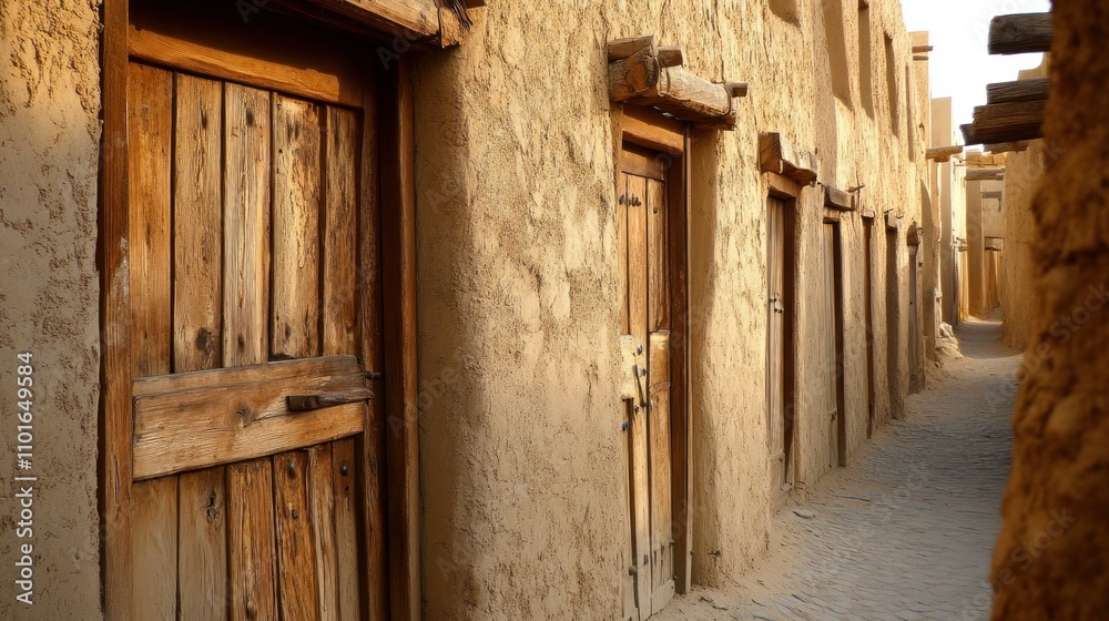 Photo of Diriyah traditional architecture in Riyadh, with mud-brick ...