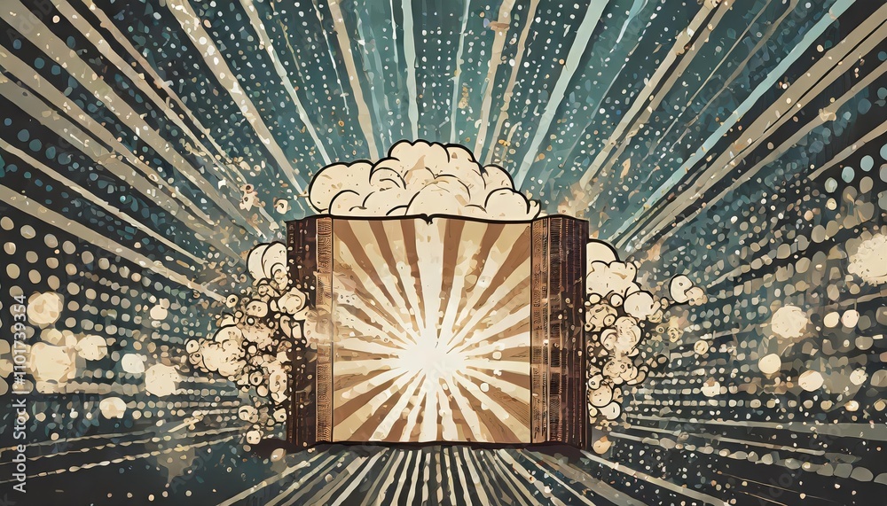 Vintage Retro Comics Boom Explosion Crash Bang Cover Book Design ...