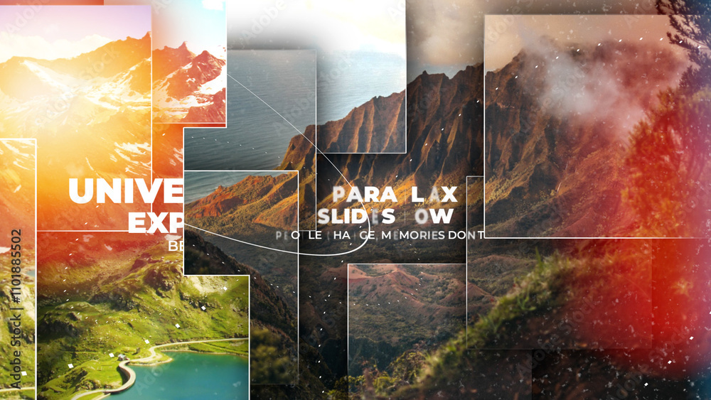 Parallax Squares Slideshow 素材庫範本 | Adobe Stock