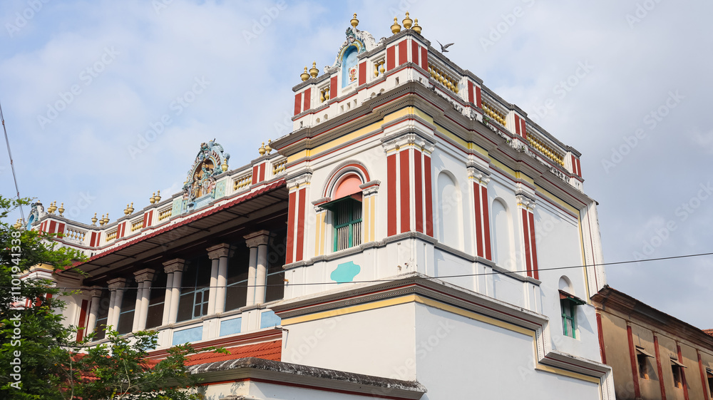 India, Tamil Nadu, Kanadukathan Palace or Chettinad Palace, Traditional ...
