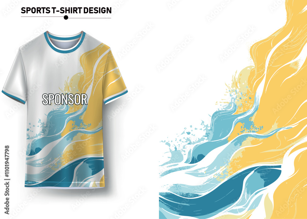 Sports t-shirt jersey design concept, sports jersey concept with front ...