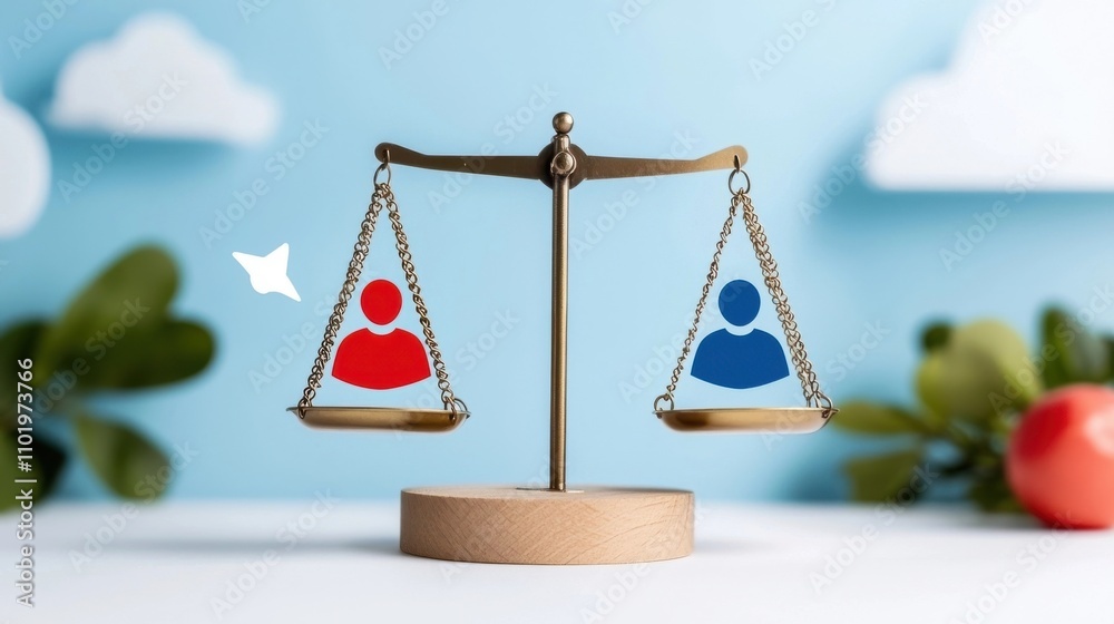 The scales of justice a classic symbol of fairness and objectivity are ...