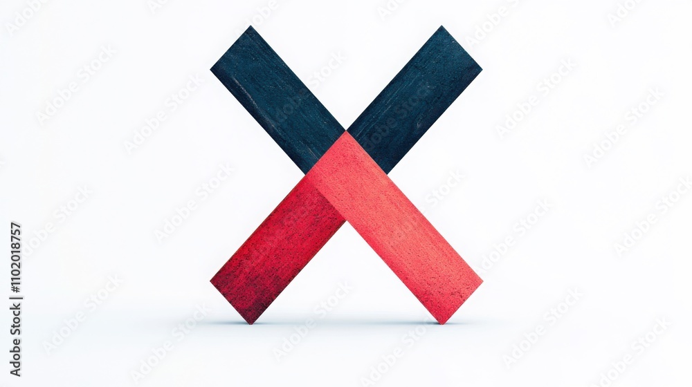 Dynamic typography design concept featuring sharp x shapes in modern ...