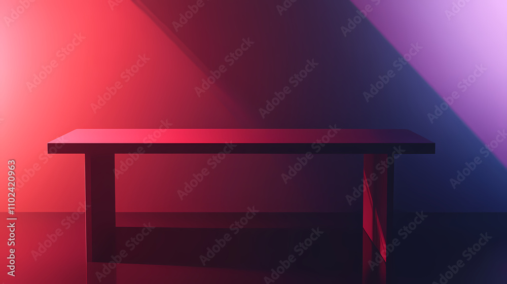 Geometric simple themed empty table background,, created with ai ...