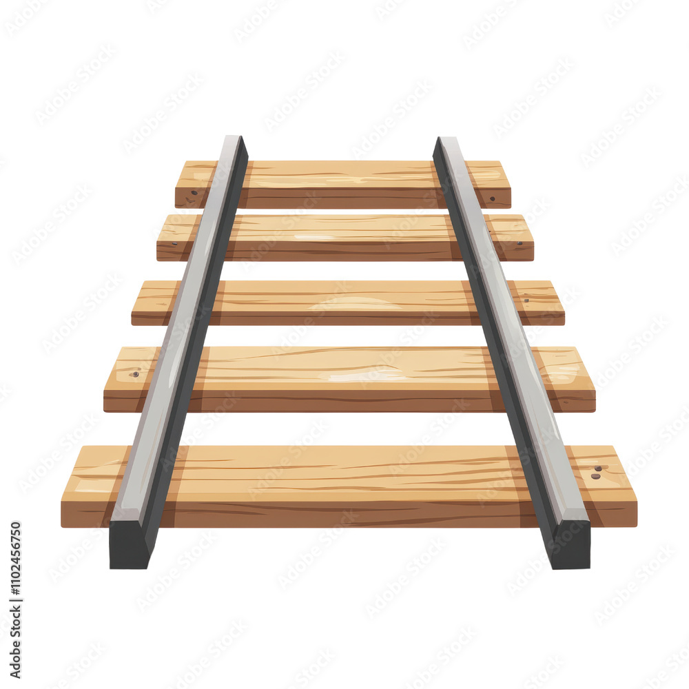 Wooden Railway Track: A journey awaits. Classic wooden railway track ...