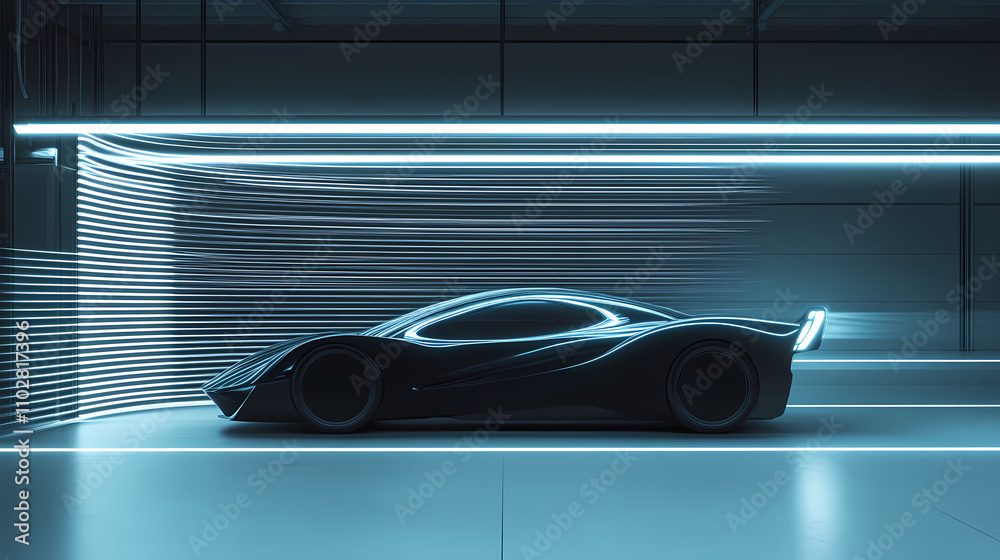 Sleek hypercar concept with biomimetic design active aerodynamics and ...