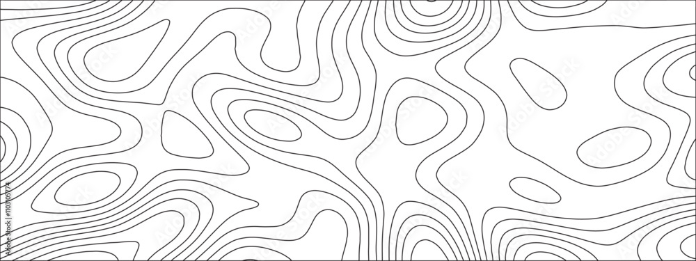 Abstract background with vector illustration of topographic line ...