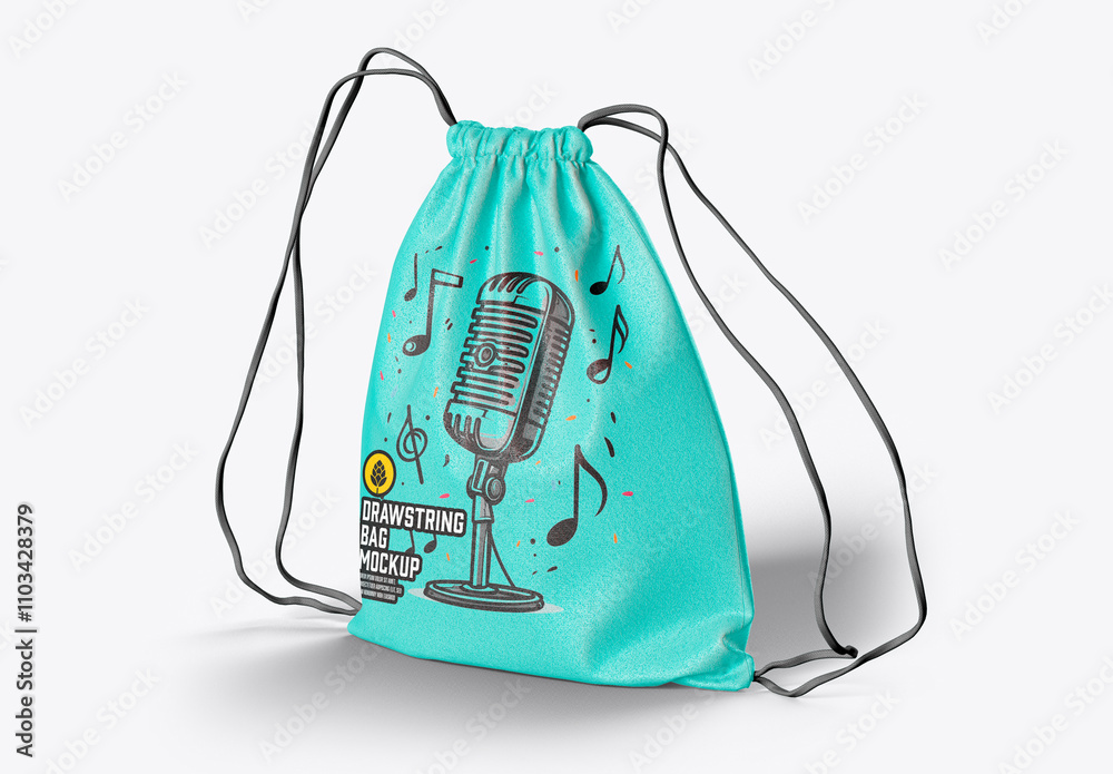 Drawstring Bag Mockup Stock Template | Adobe Stock