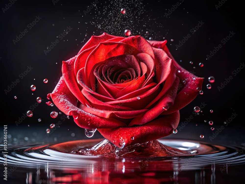 Captivating Super Slow Motion Photography of Flying Red Rose Petals and ...