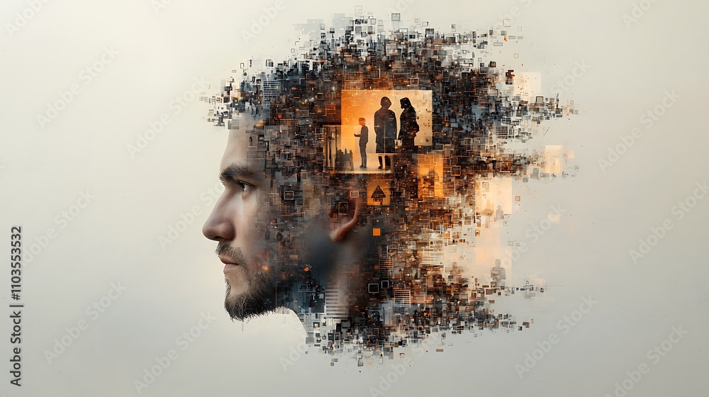 A creative visualization of a modern social network, featuring ...