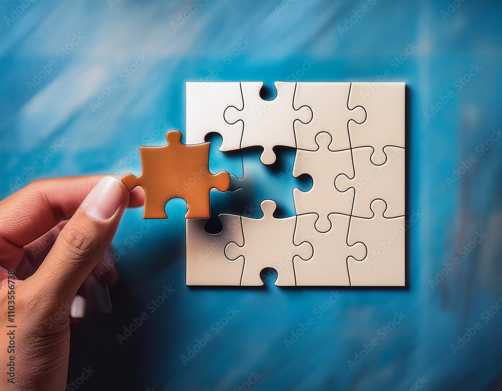Show a puzzle piece fitting into a compliance-themed puzzle ...