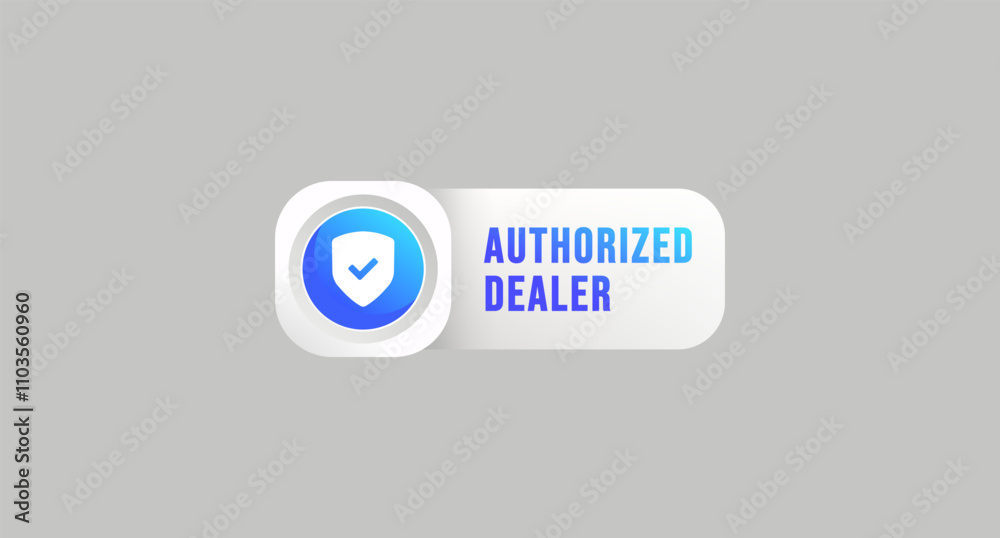 Authorized dealer label or Authorized dealer design element. Best ...