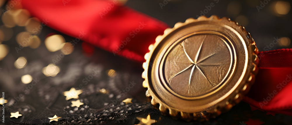 "Official Certificate Displaying Holographic Seal: Authenticity Mark ...