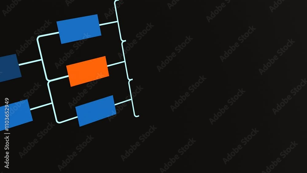 Flow chart, business strategy, organization or plan. Chart with ...