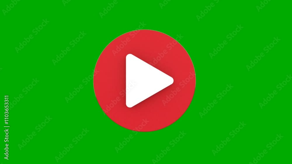 4K Video animation of falling youtube icon and arrow or cursor icon ...
