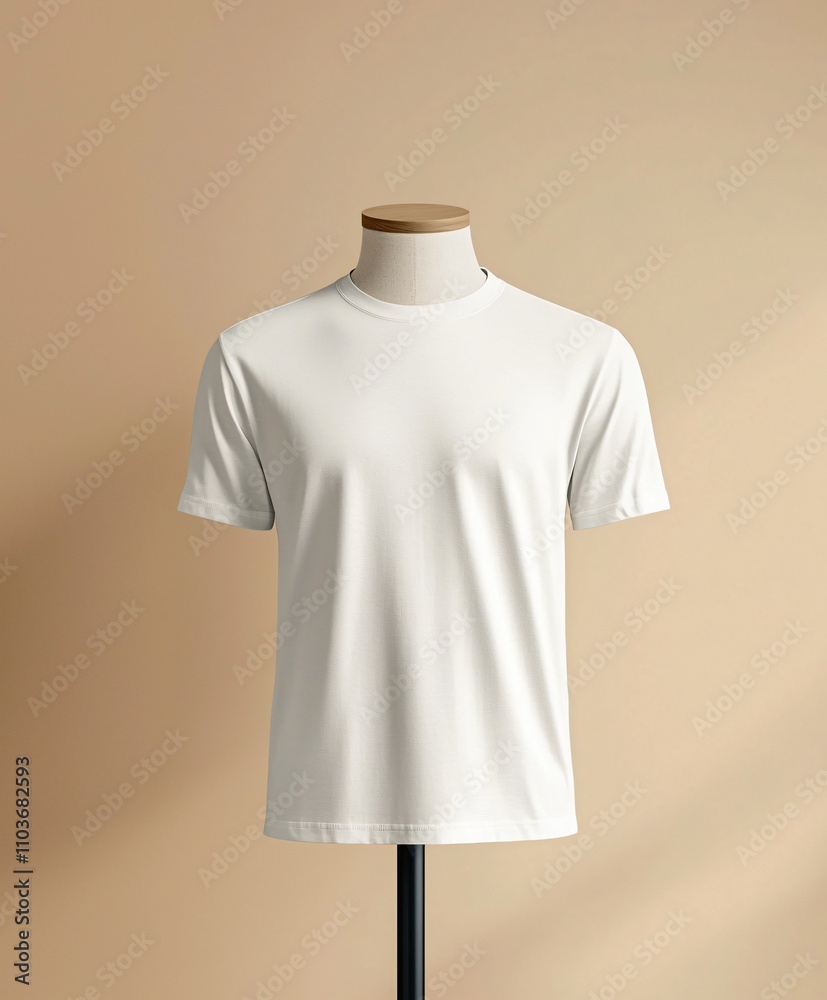 Showcasing a Premium T-Shirt Mockup on a Mannequin in a Minimalist ...