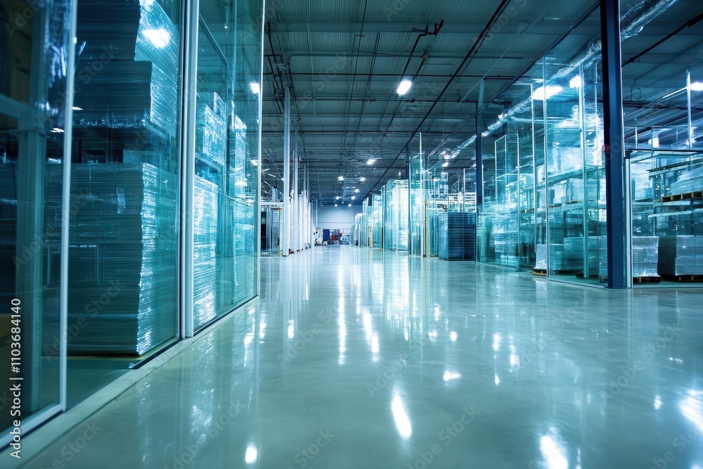 Glass manufacturing plants create various sizes and thicknesses of ...