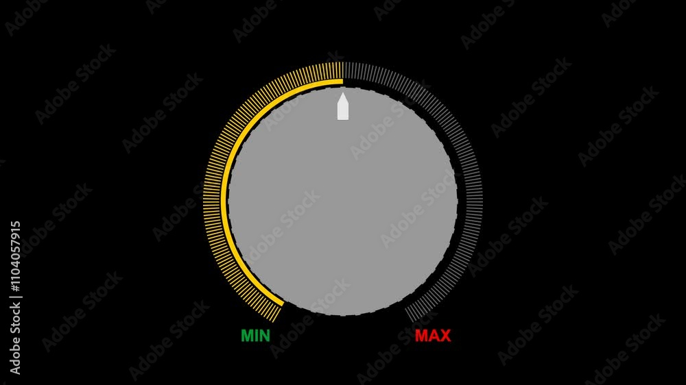 animated 3d round switch button with minimum and maximum scale ...