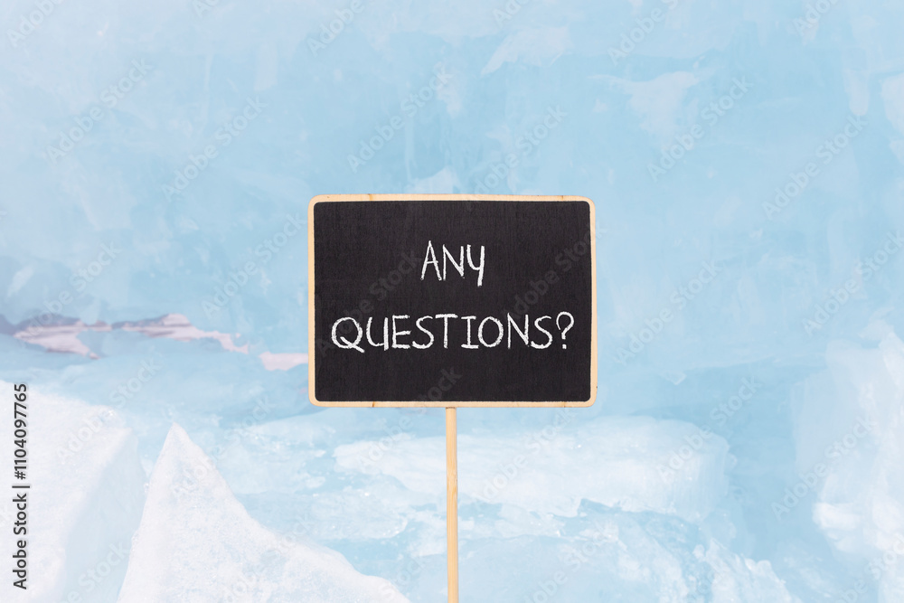 Any questions symbol. Concept words Any questions on beautiful yellow ...