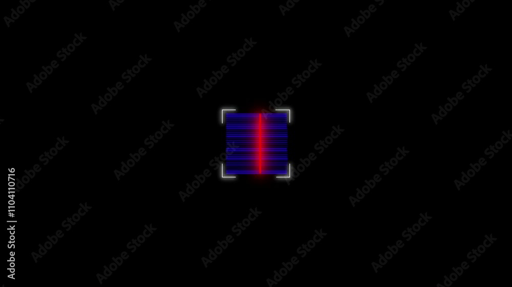 Bar-code scanner, QR code Futuristic bar-code quick code scanning Bar ...