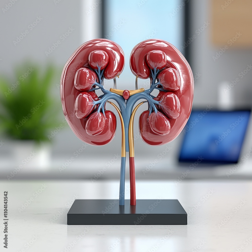 Detailed Anatomical Model of Human Kidney with Vascular Structure ...