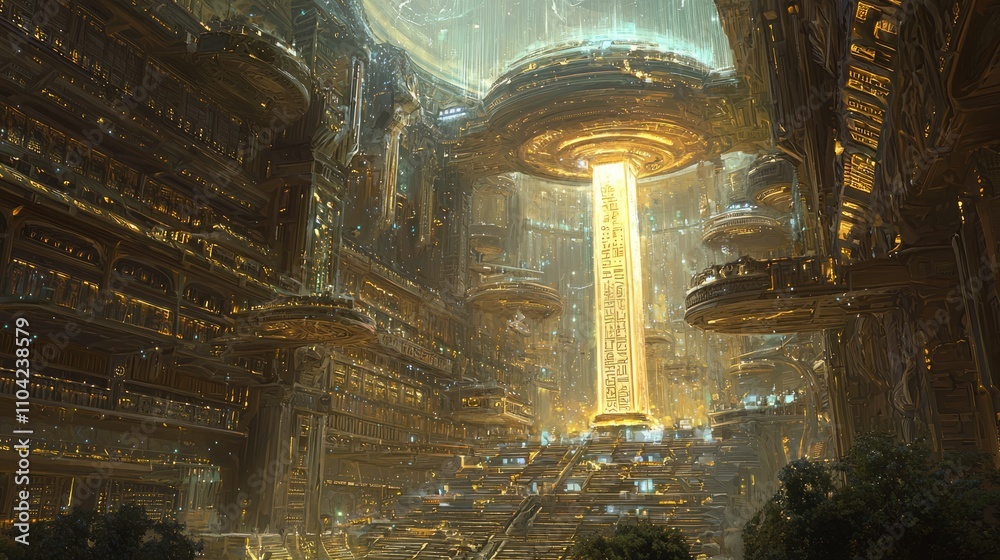 Fotografía Digital House of Life: Futuristic Ancient-Egyptian Library ...