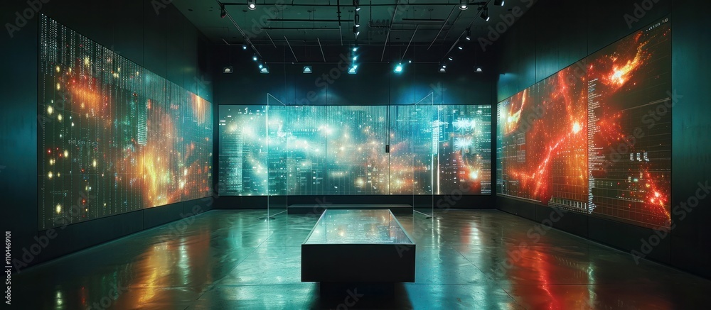 Captivating multimedia installation that transforms the gallery space ...