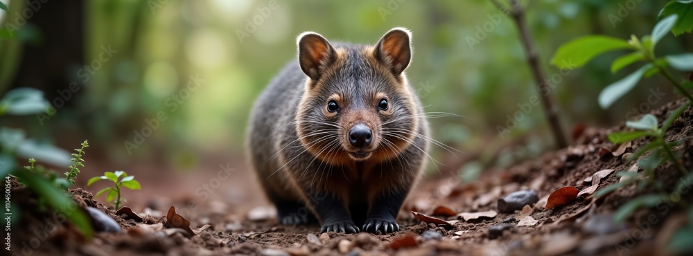 Critically endangered Northern Hairy-Nosed Wombat in Epping Forest ...