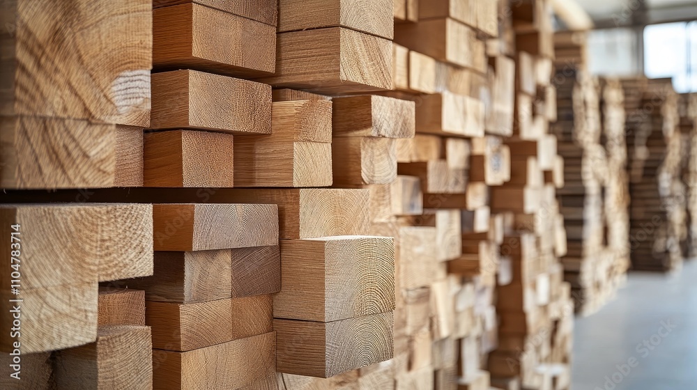 The oak structure from a close-up perspective showcases fine textures ...