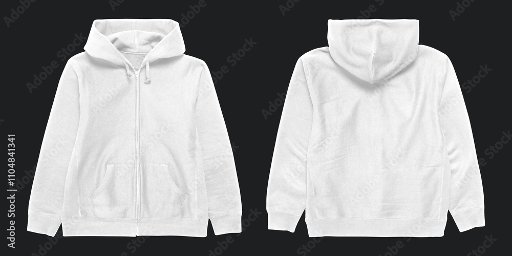 Front and back mockup of regular & oversized hoodie. oversized boxy ...