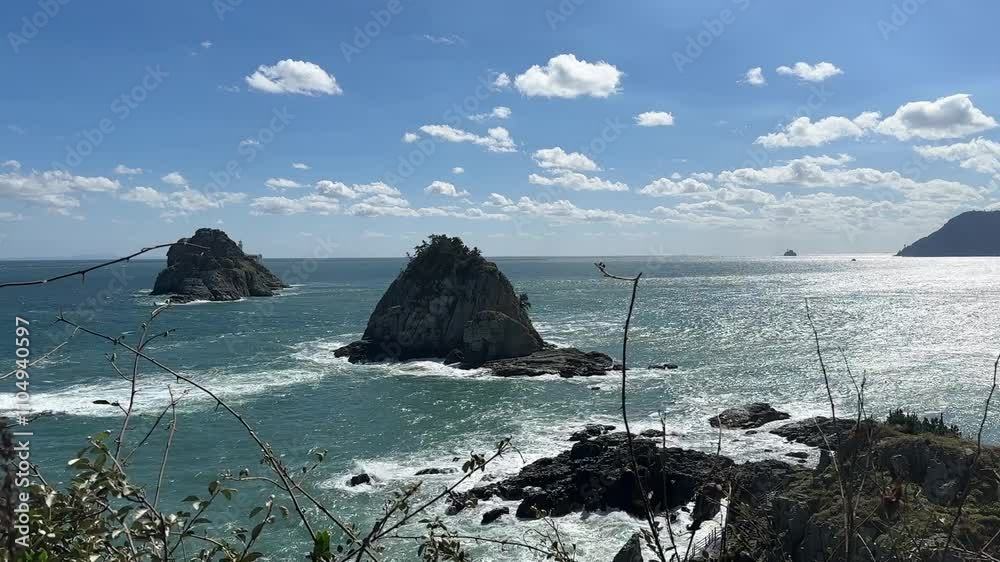 Oryukdo Islets Is A Popular Tourist Attraction In Busan, South Korea ...