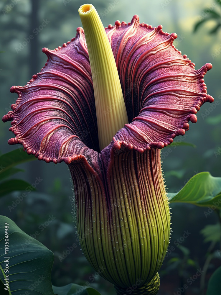 Corpse Flower, The World’s Largest and Most Exotic Rare Giant Bloom of ...