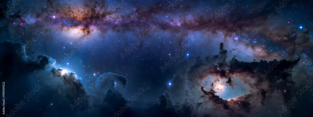 Facebook cover photo of a deep space photo of the milky way galaxy and ...
