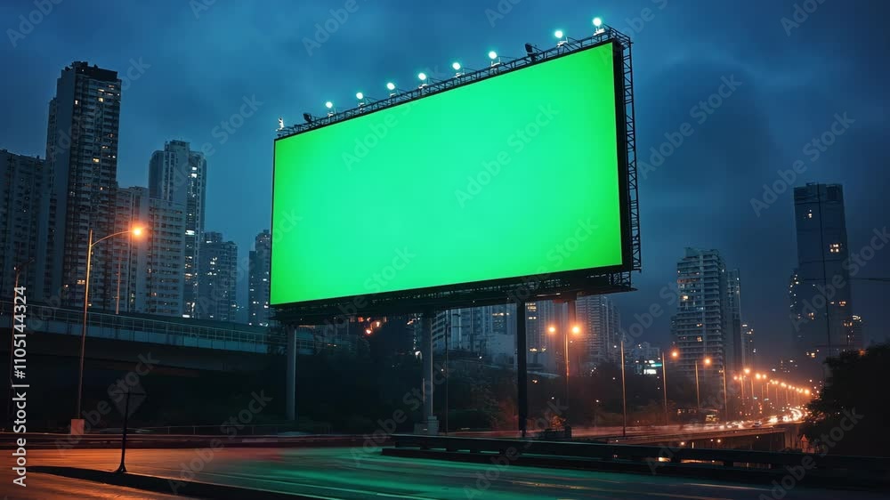 Billboard banner blank sign advertising outdoor marketing message ...